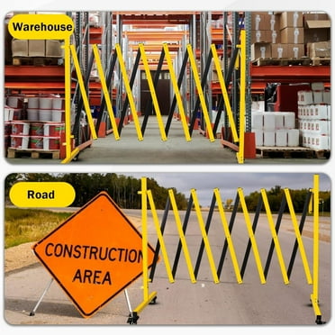 Expandable Barricade with Wheels 16.4 Feet Long Retractable Metal ...