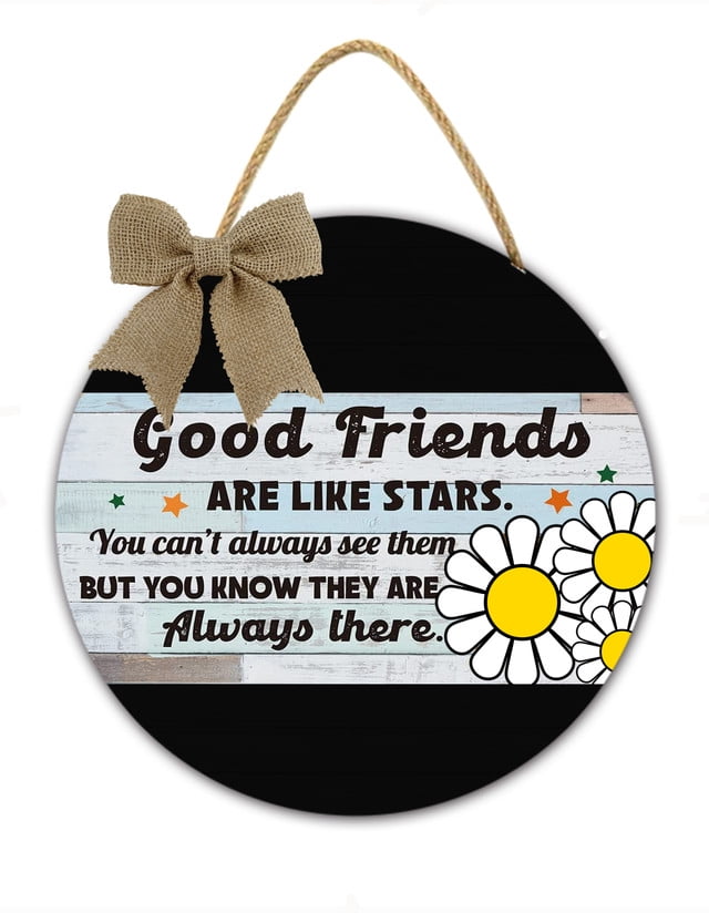 11In Hanging Sign Beautiful Friendship Sign Gift Good Friends Wooden ...