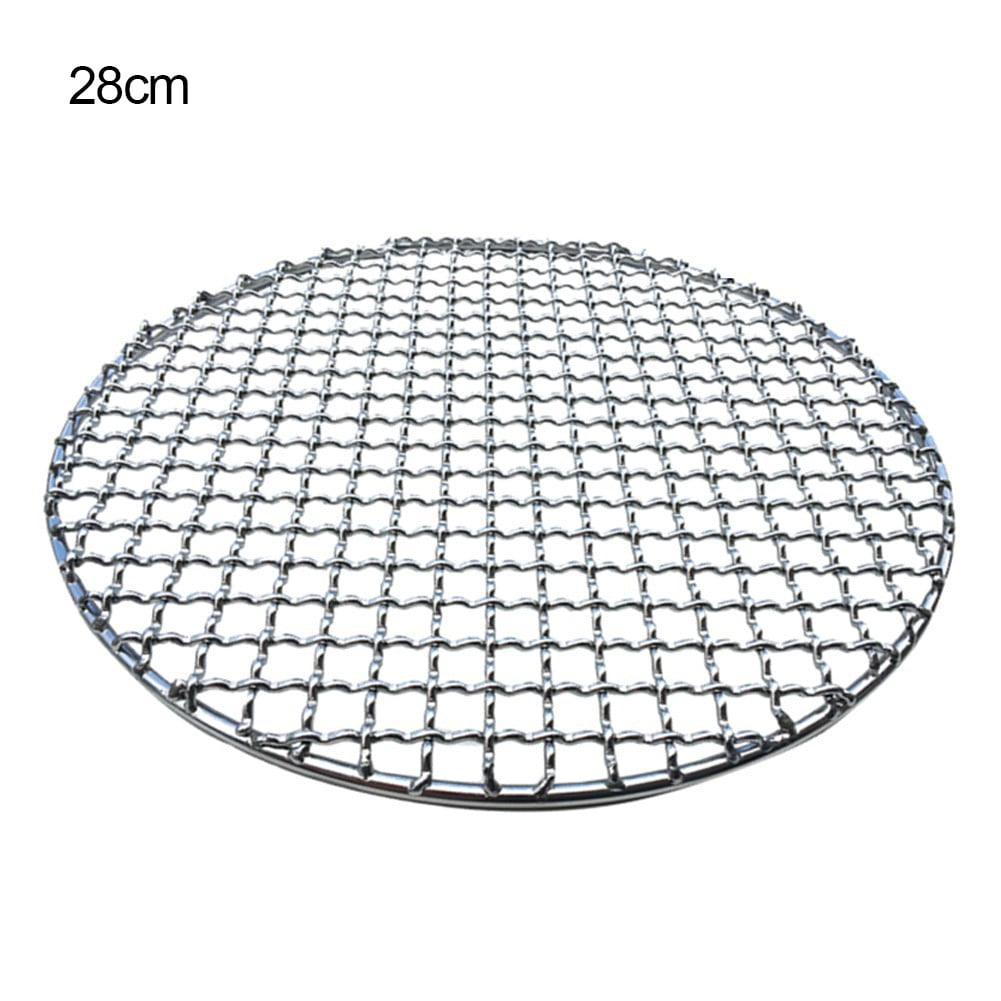 11In Round Barbecue Grill Net Stainless Steel Grill Mesh Non-Stick ...