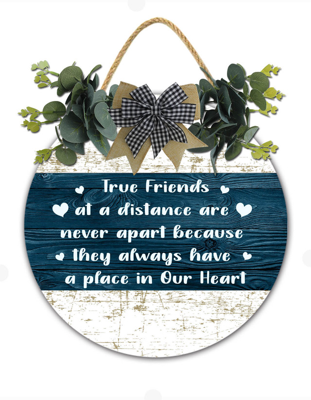 11Inch Friendship Sign Gift Farmhouse True Friends at a Distance are ...