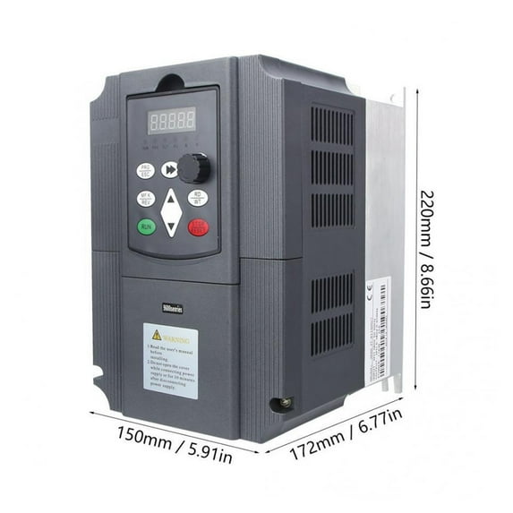 11KW 220 To 380V VFD Frequency Inverter 1 Phase Input To 3Phase Output Motor Speed Control ...