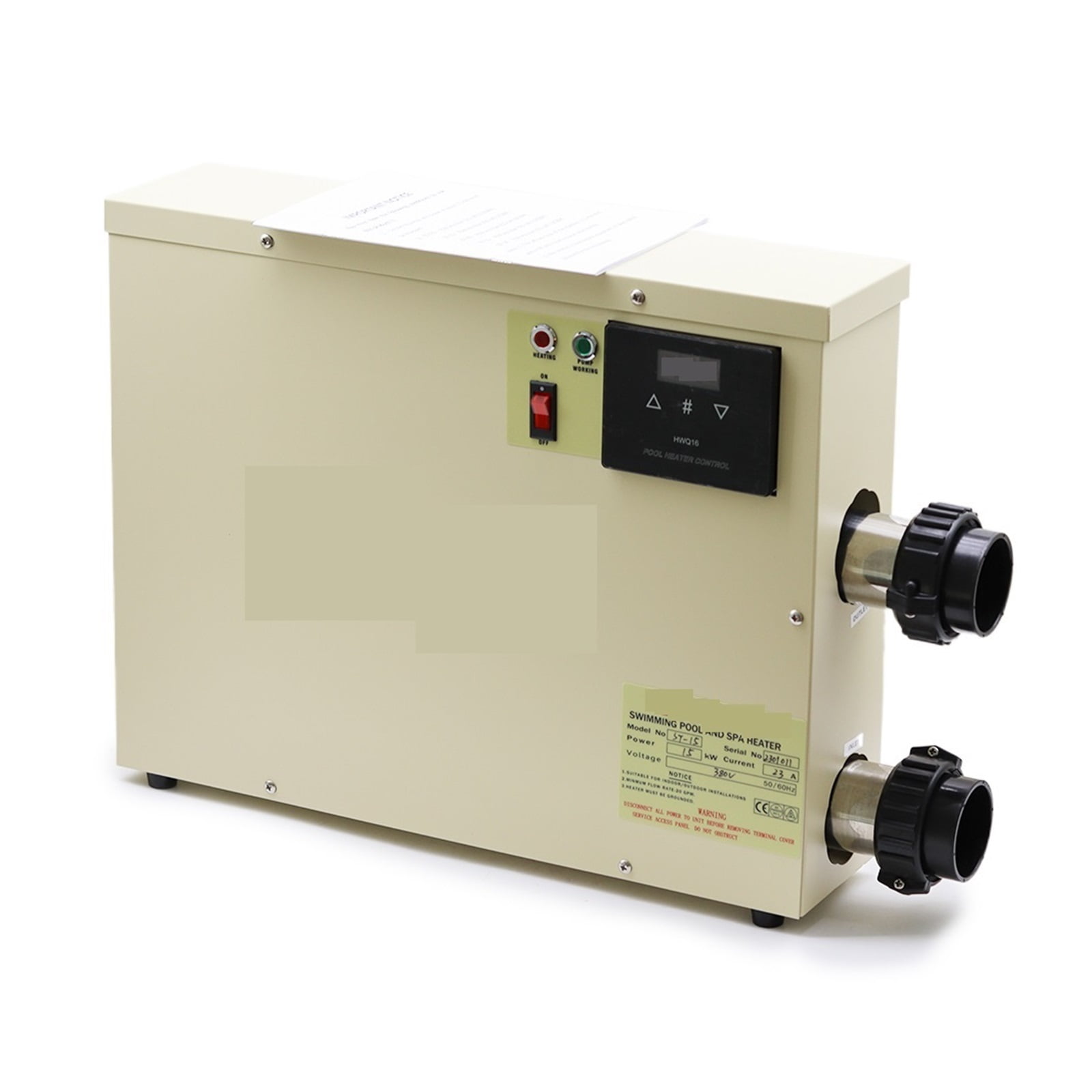 11KW Electric Digital Water Heater Thermostat Swimming Pool Heater SPA ...