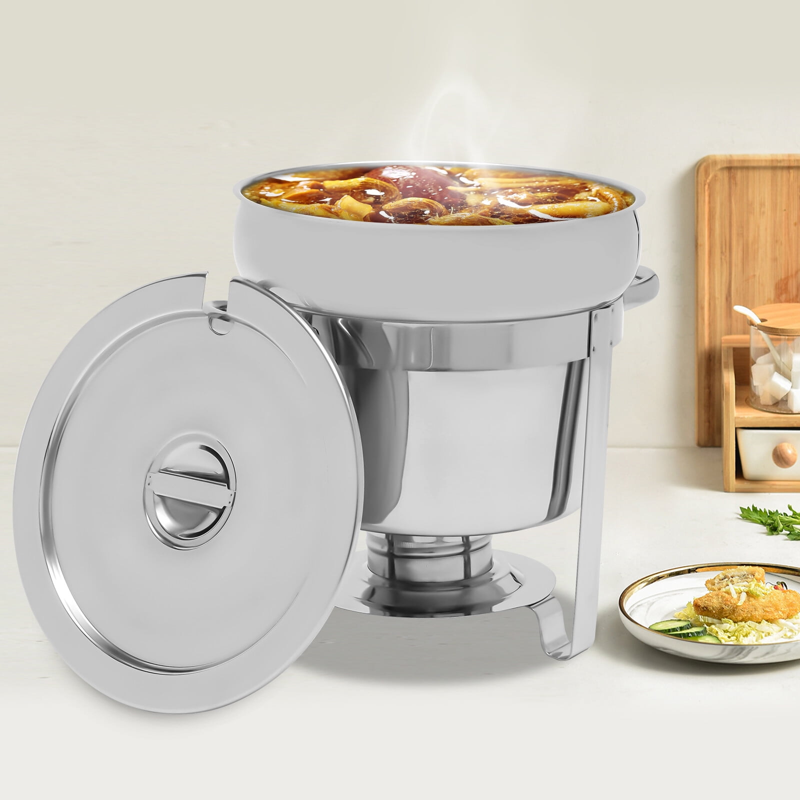 11L Commercial Soup Chafer Chafing Dish Stainless Steel Food Warmer Pot ...