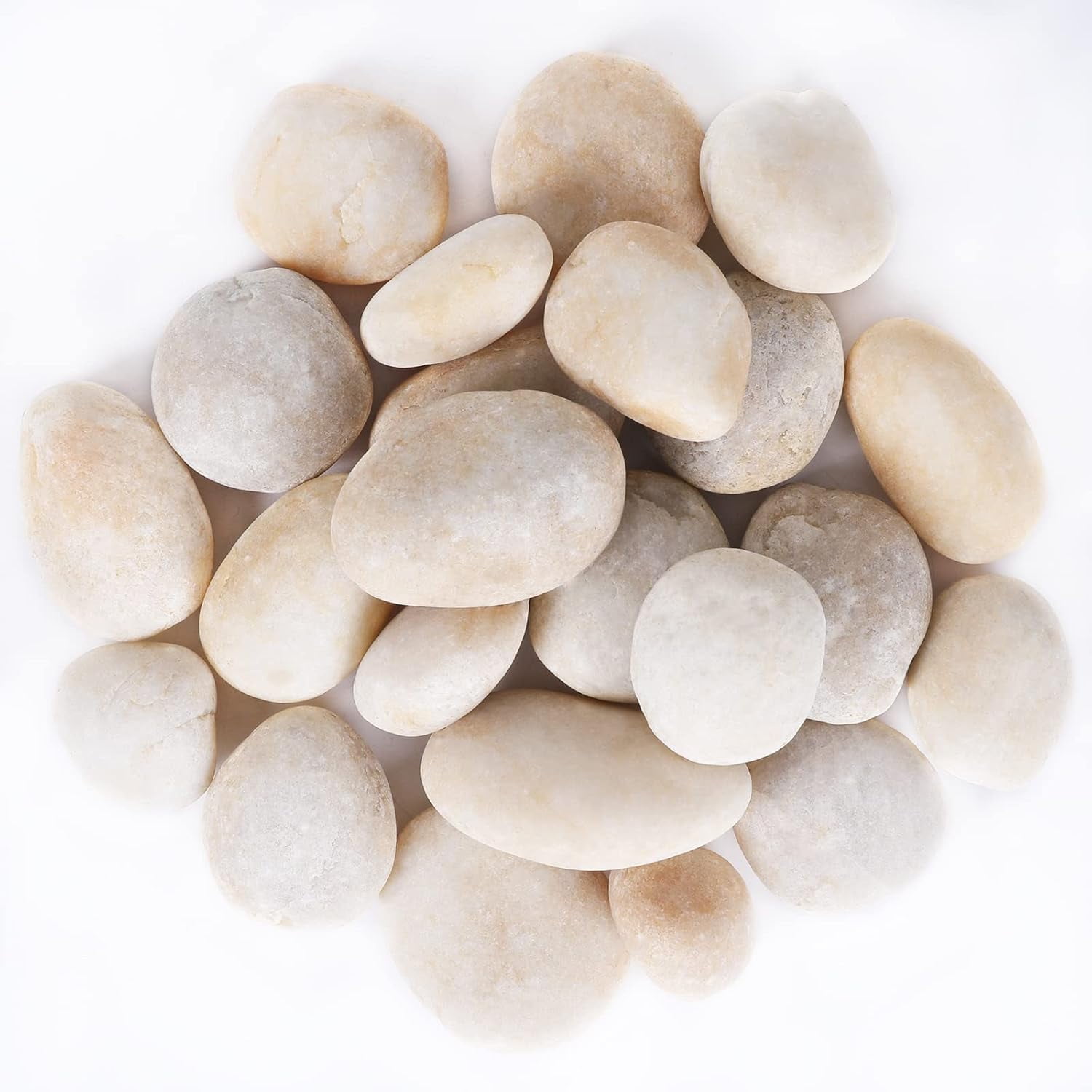 11LB Stones Pebbles River Rocks, 100% Natural Hand-Picked Premium ...