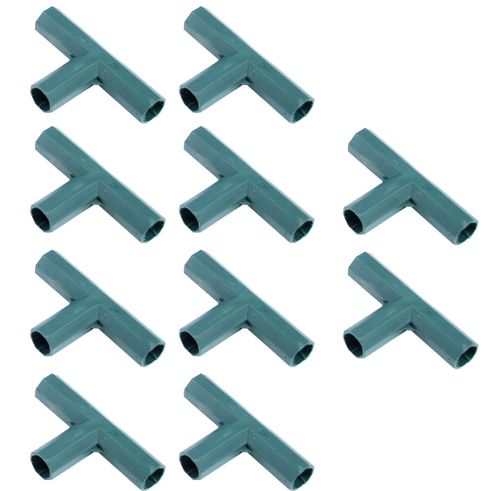 11MM PE Greenhouse Frame Canes Building Connector Fitting Right Angle 3 ...