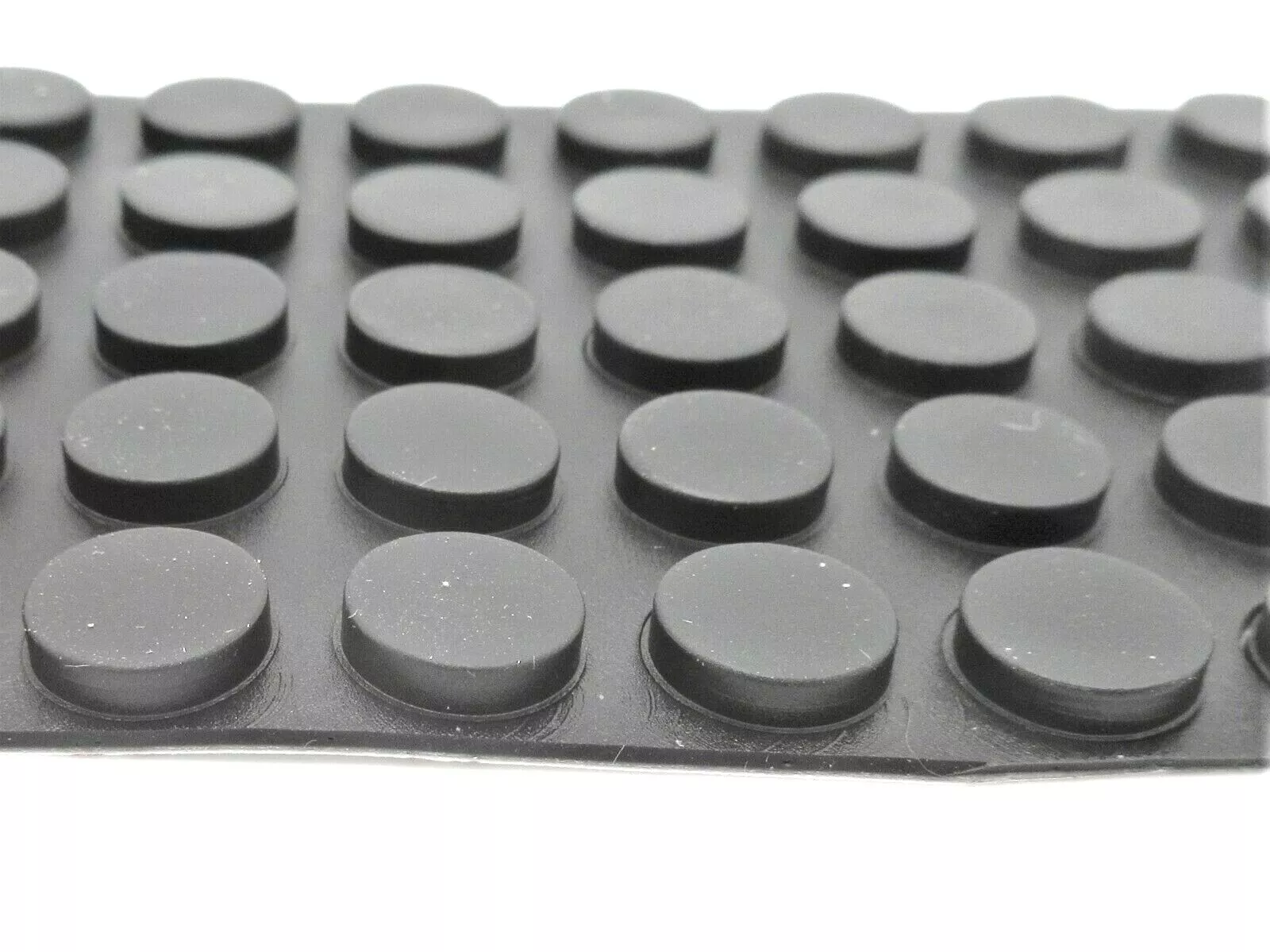 11Mm Round X 3Mm Tall Small Rubber Feet 3M Adhesive Backing 32 Per ...