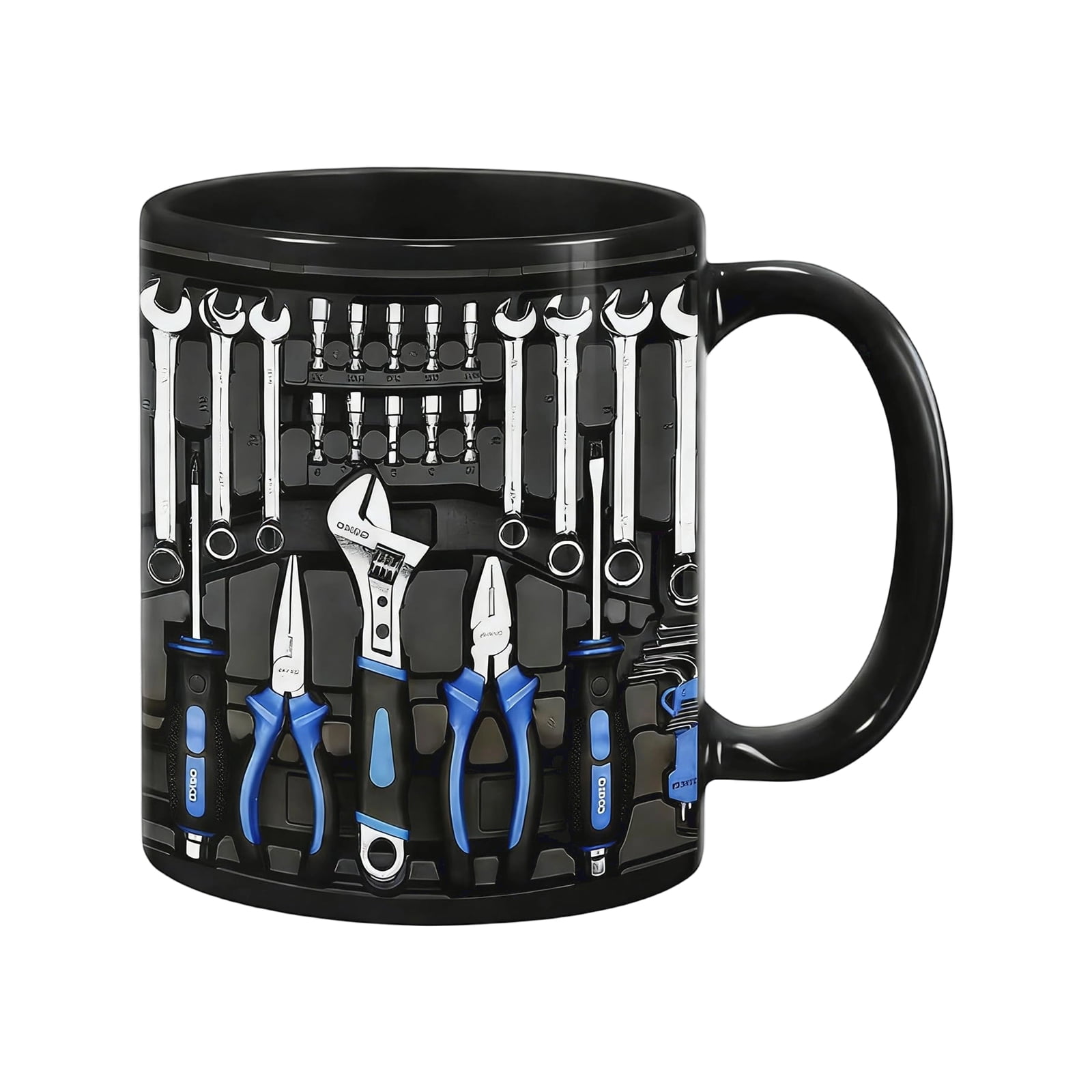 11Oz Ceramic Mechanic Toolbox Coffee Mug, 2-Sided Tool Print ...