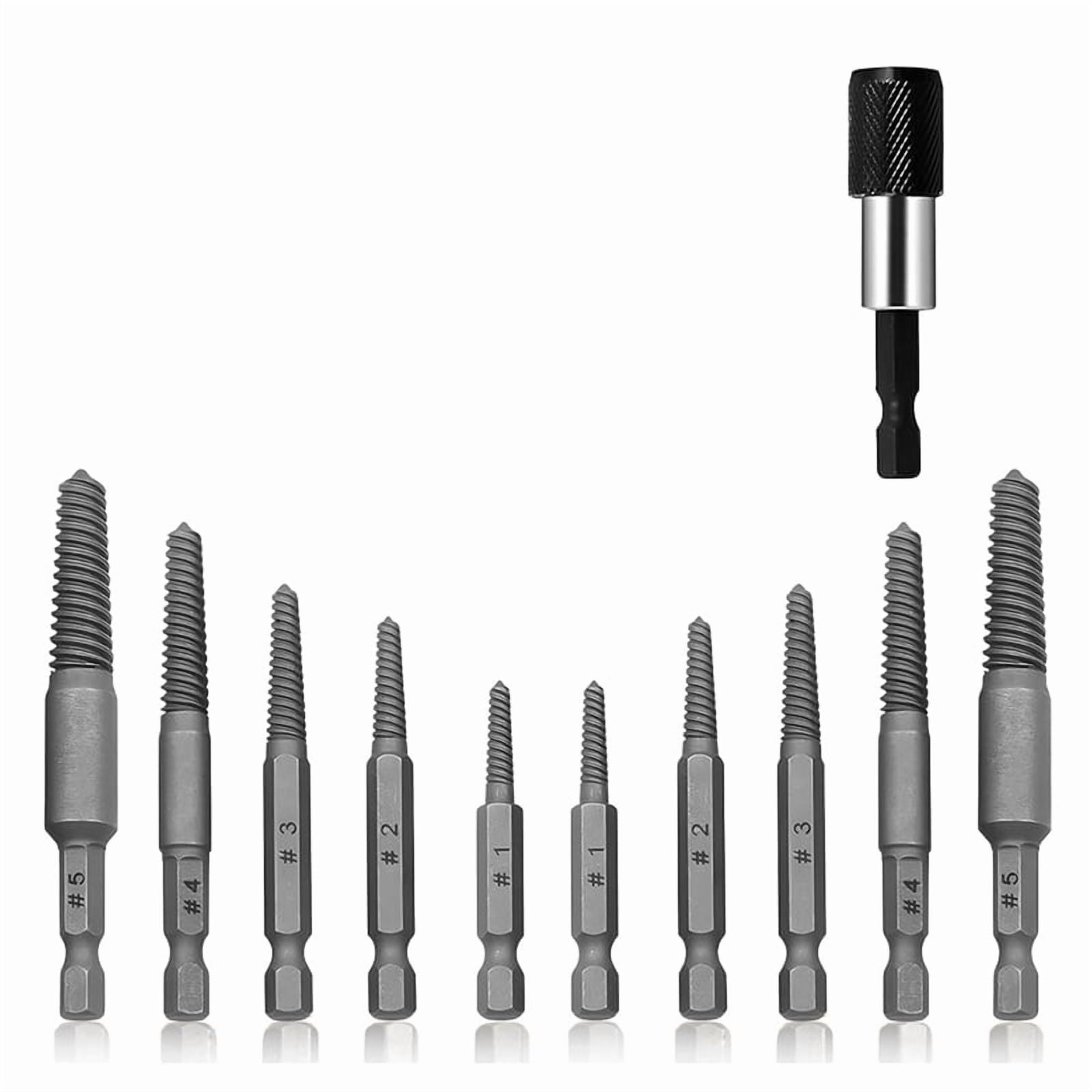 11PCS Damaged Screw Extractor Set,Screw Remover & Extractor Bit Set,5 ...