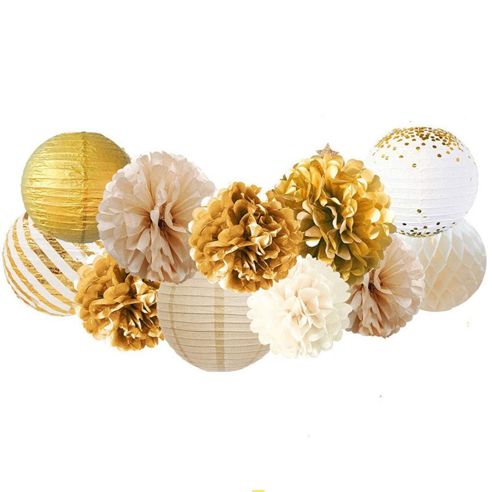 11PCS Decoration For Wedding Colored Balls Round Lantern Honeycomb Ball ...