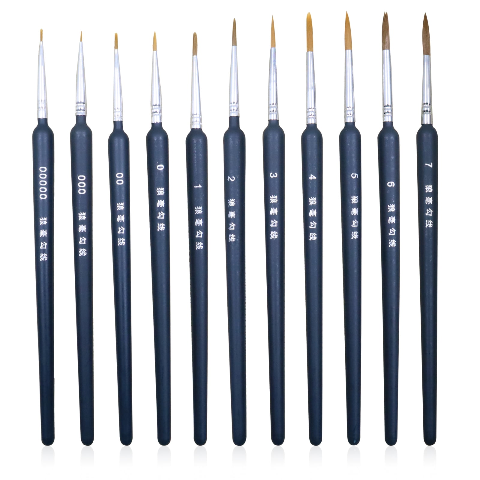 BangBoom 11PCS Detail Paint Brush Set, Fine Tip Mini Brushes for ...