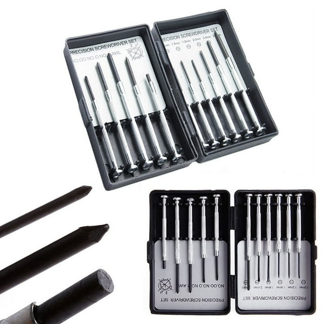 11PCS Micro Precision Screwdriver Set Mini Jewellers Repair Dswy C6D6 ...