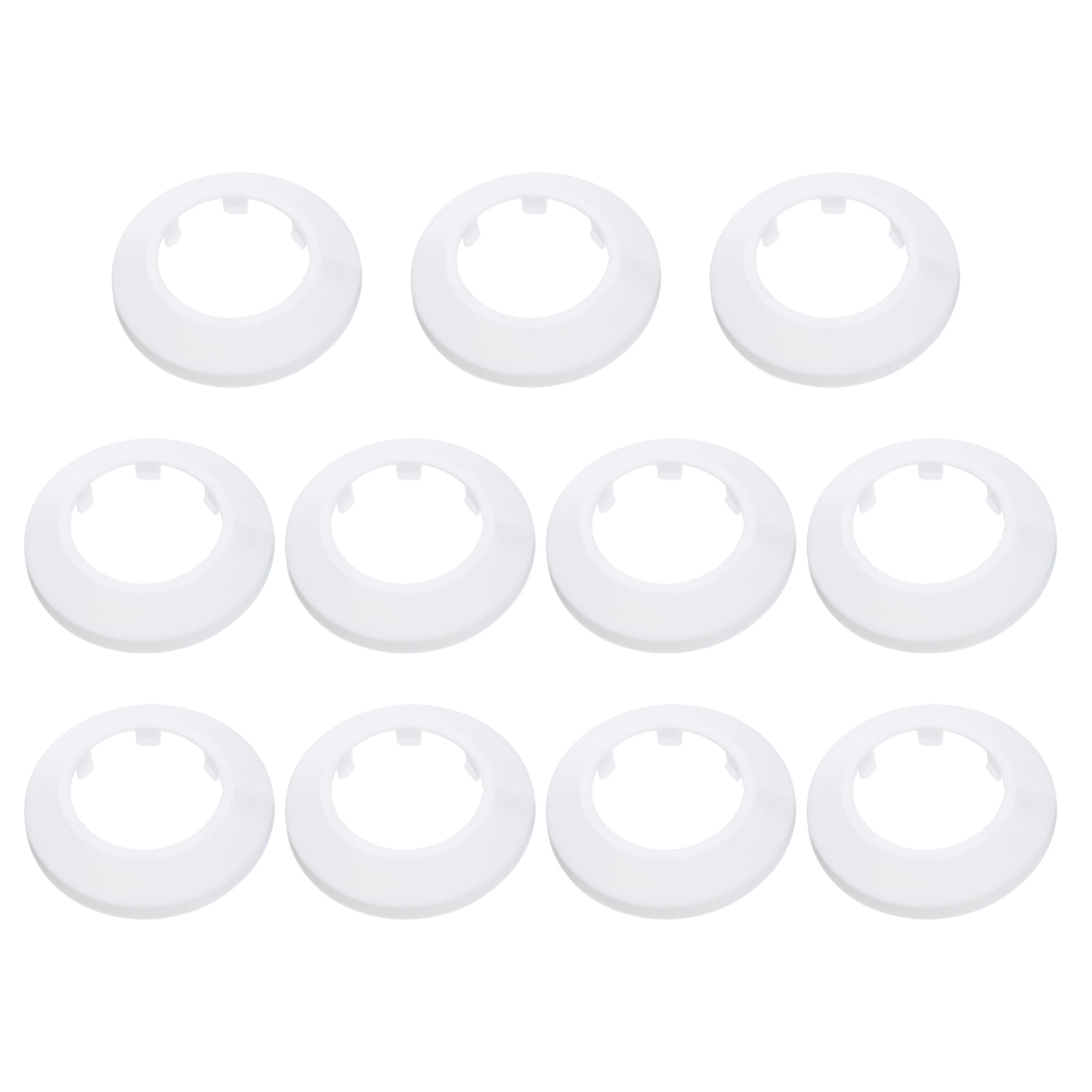 11PCS Pipe Cover Decor 1.7in/43mm Flange Pipe Cover Decor PP Plastic ...