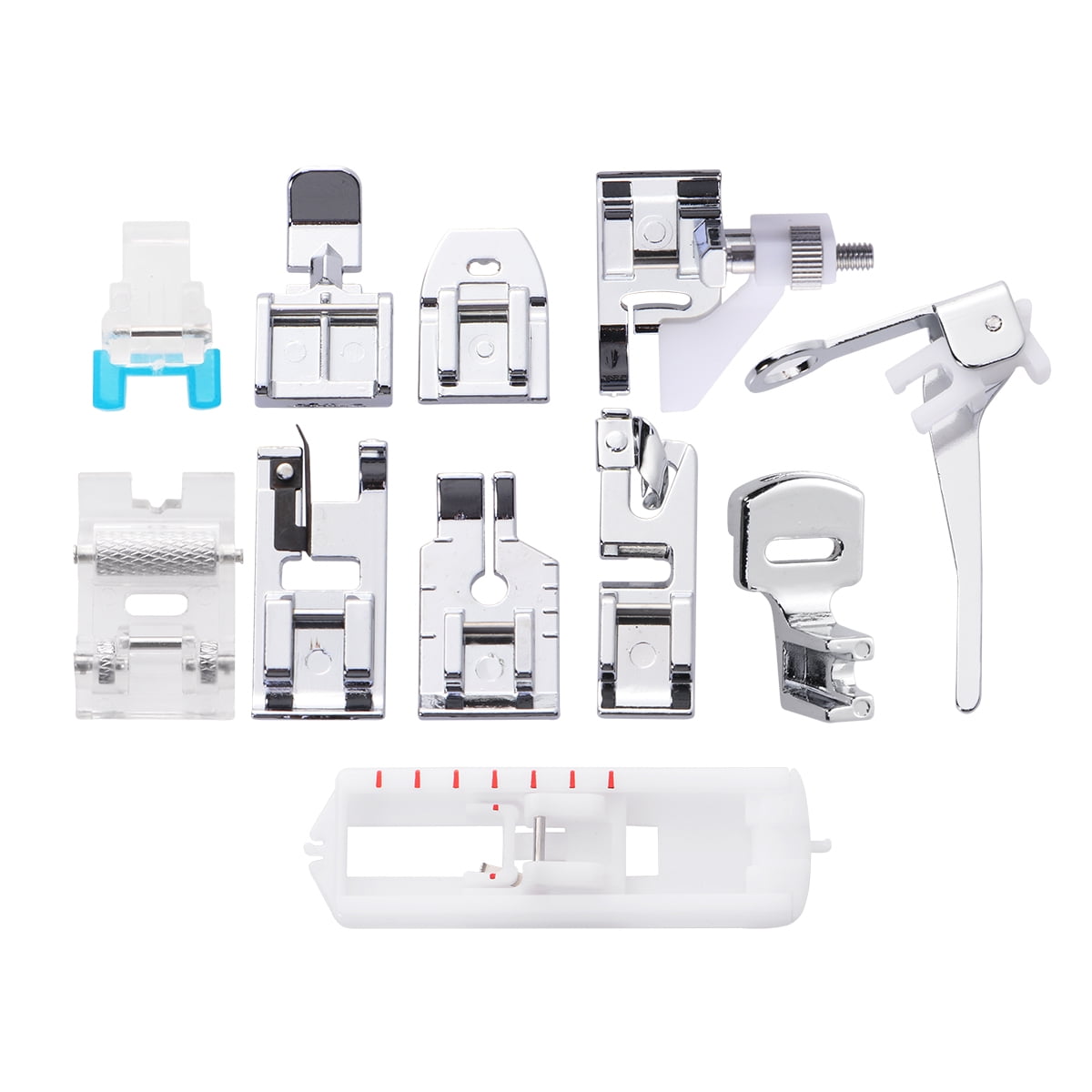11PCS/Set English Version Home Multiple Use Pressure Foot Sewing ...