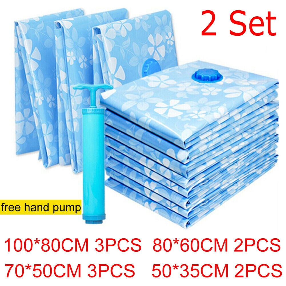11PCS Vacuum Storage Bags - Space Saving Air Tight Compression - Store ...
