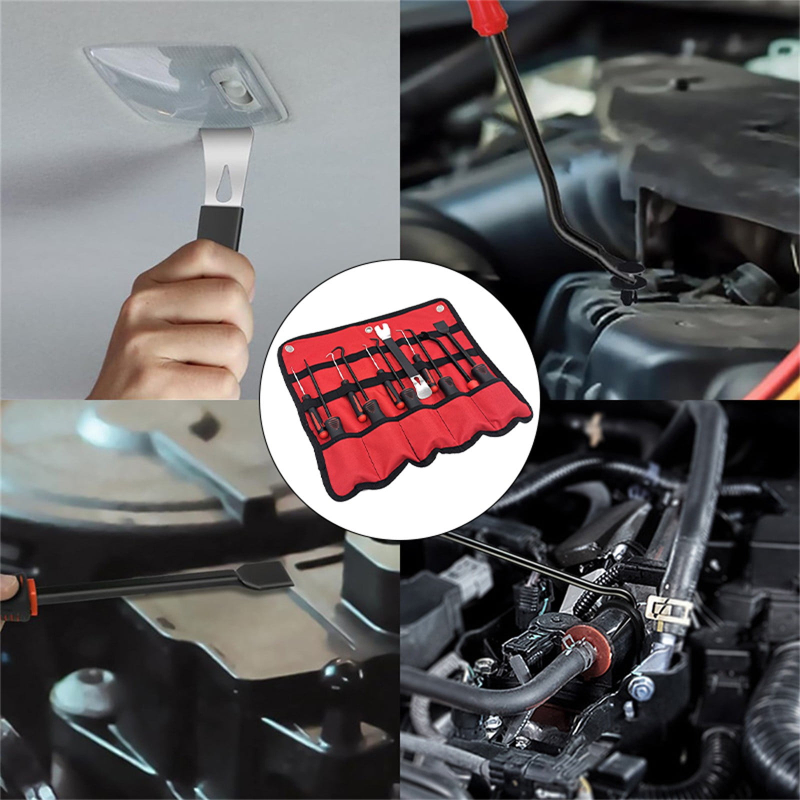 11Pc Precision Pick & Hook Set With Scraper And Telescoping Tool Kit ...