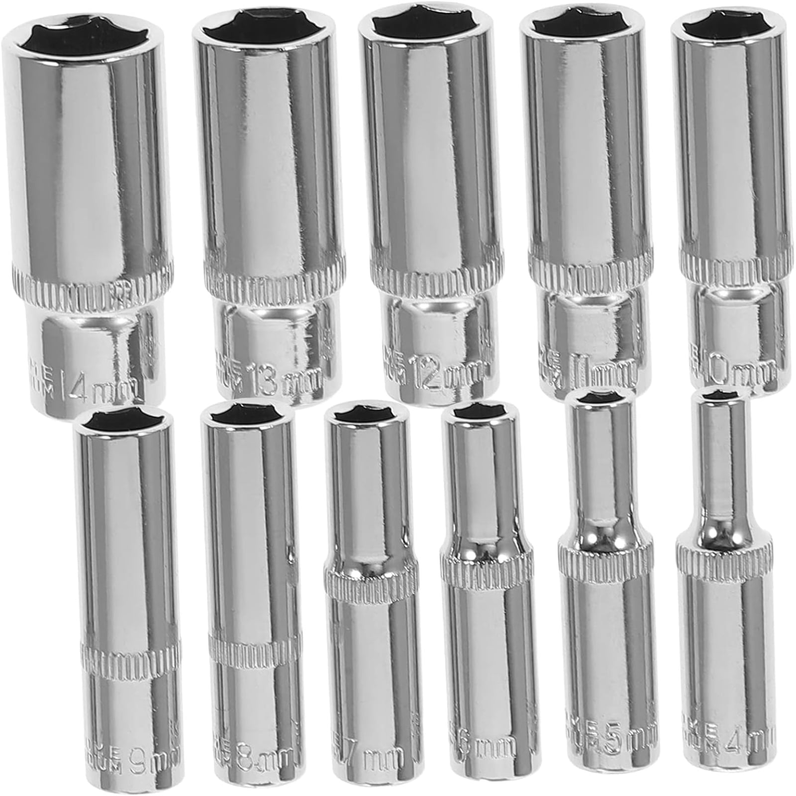 11pcs 1 4 Hexagonal Extended Socket Chrome Vanadium Steel Drive
