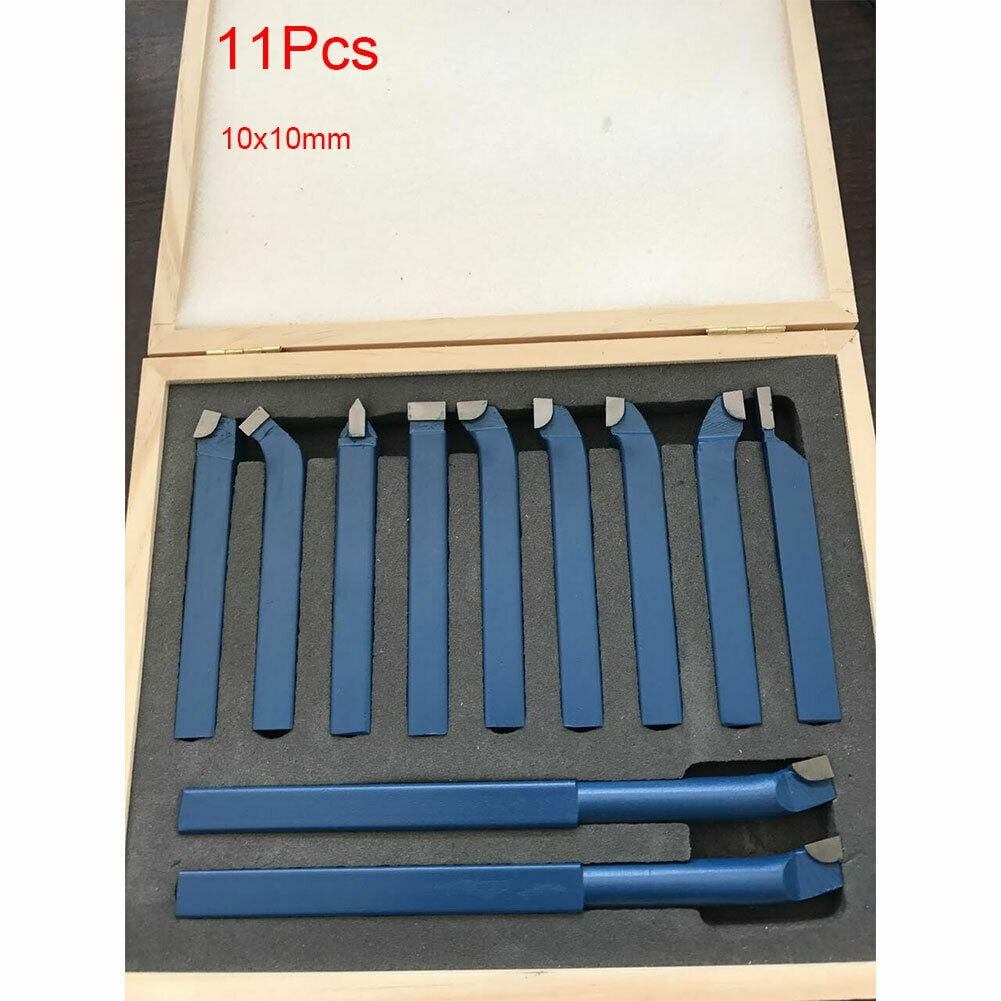 11Pcs 10mm Carbide Metal Lathe Tools/Knife Set Cutting Turning Bit for ...