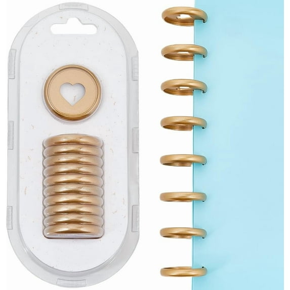 11Pcs 32mm Plastic Book Binding Discs Discbound Notebook Discs Round ...