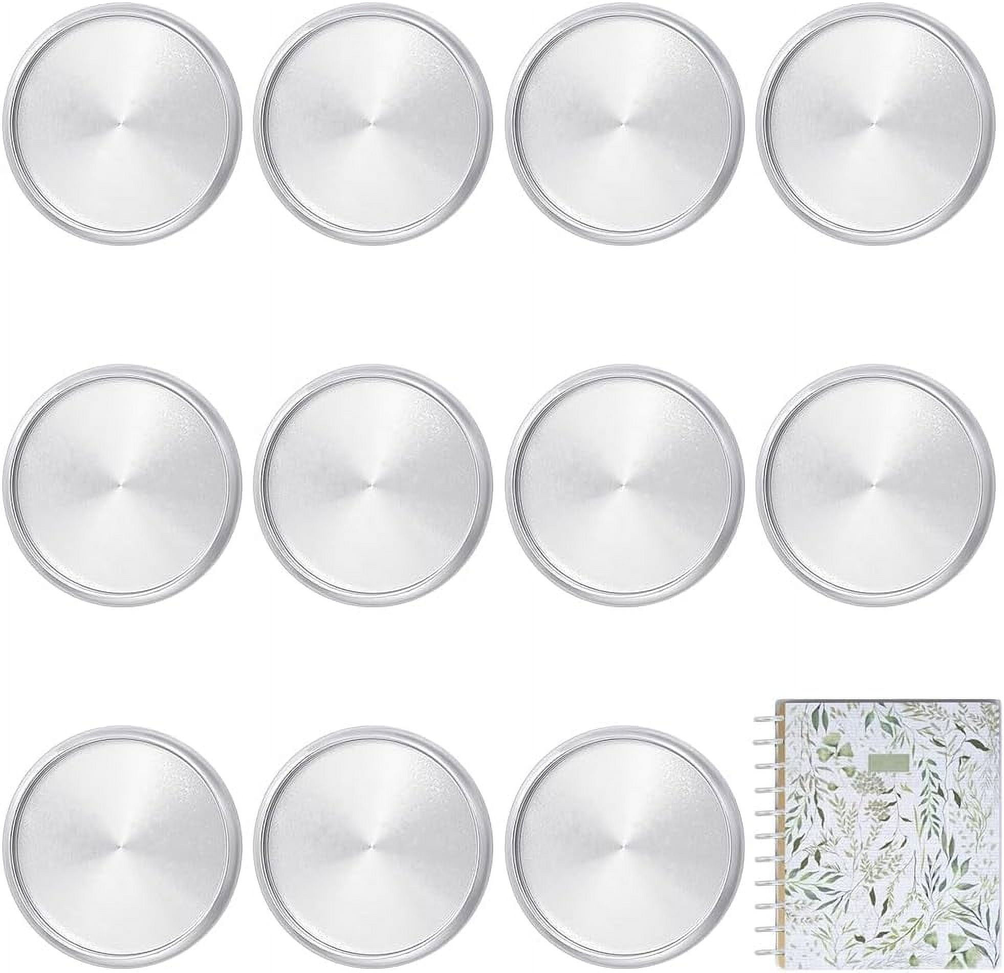 11Pcs Aluminium Alloy Planner Disc 1.2 Inch Platinum Discbound Disc ...