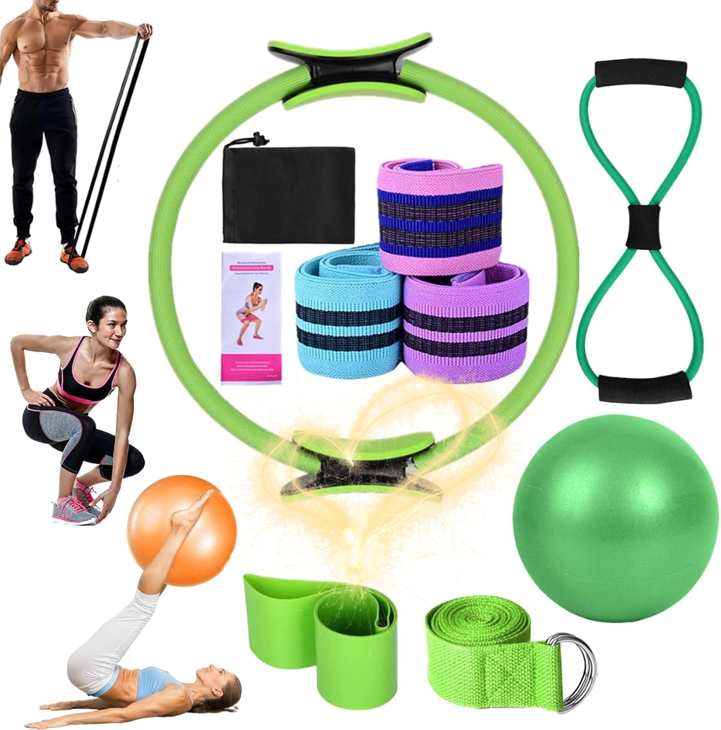 11Pcs Better Me Pilates Essentials Kit for Women Better Me Pilates Kit ...