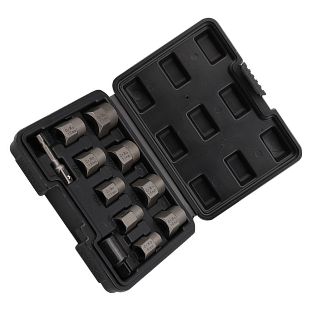 11Pcs Broken Bolt Extractor Socket Set Nut Remover Drive Extractor with ...
