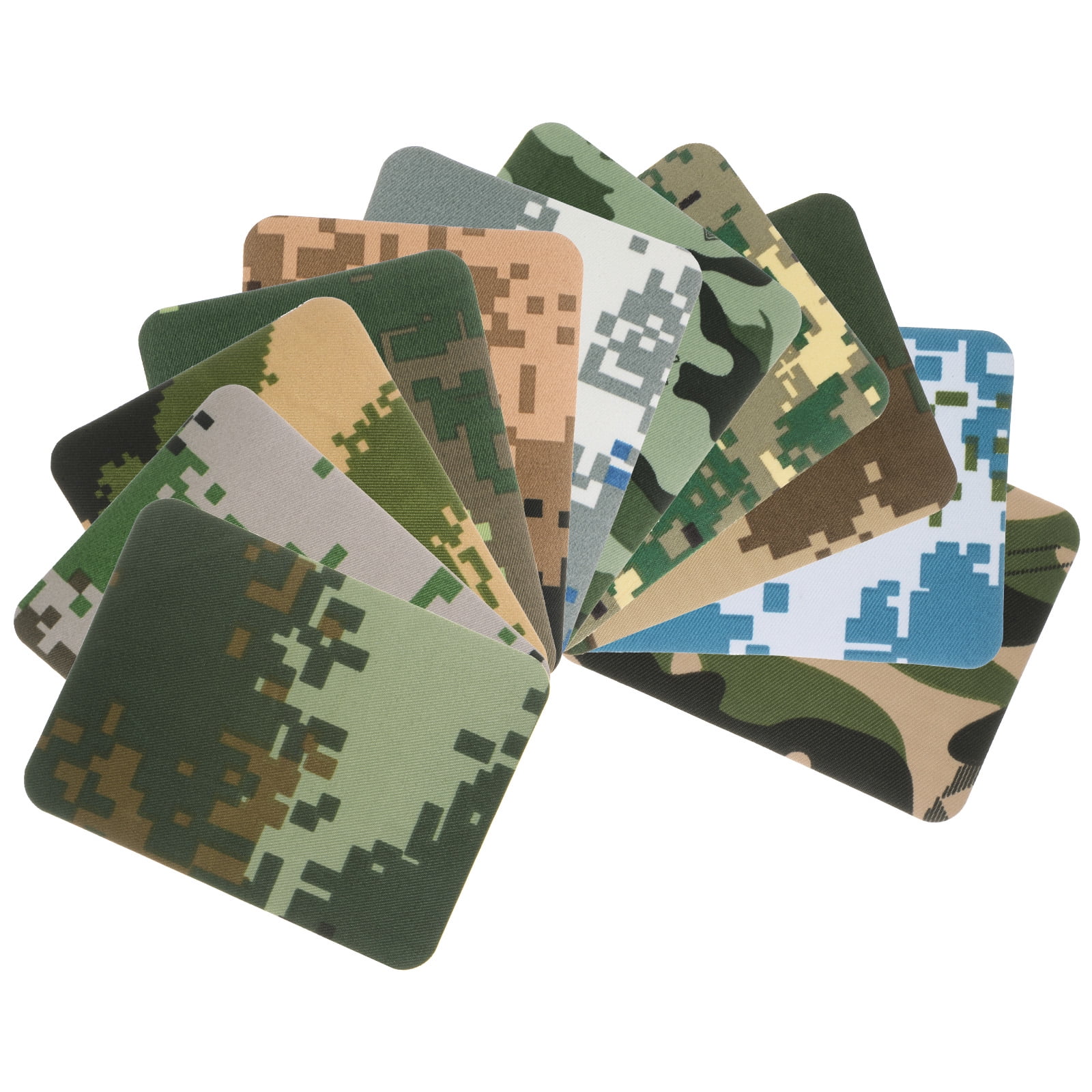 11Pcs Camouflage Iron on Patches for Clothing Repair 4.9" x 3.7 ...