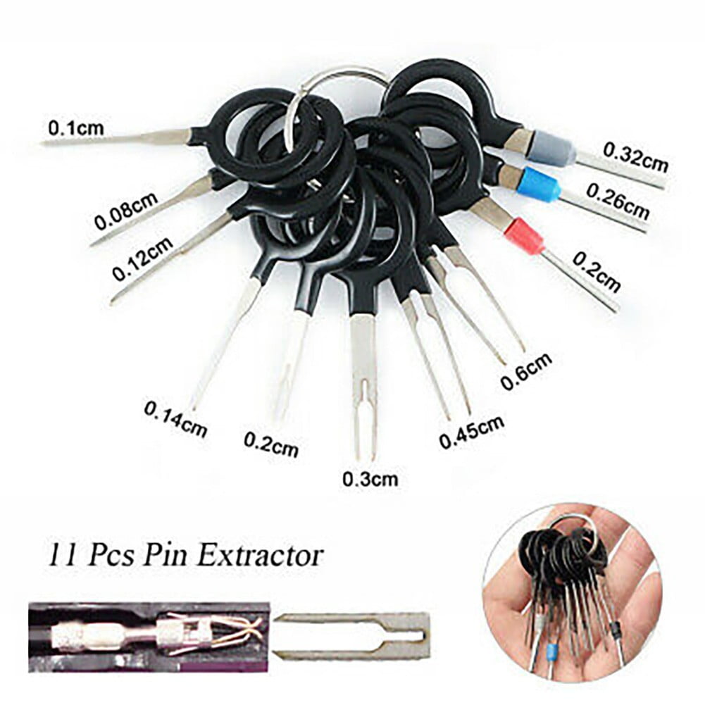 11Pcs Car Terminal Removal Tool Kit Wire connector Pin Release ...