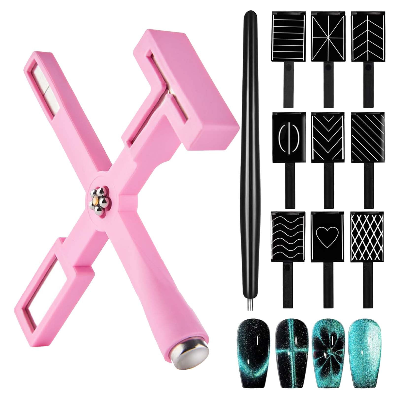 11Pcs Cat Eye Set for Nails Polish 5 in 1 Multifunction Cat Eye Pens ...
