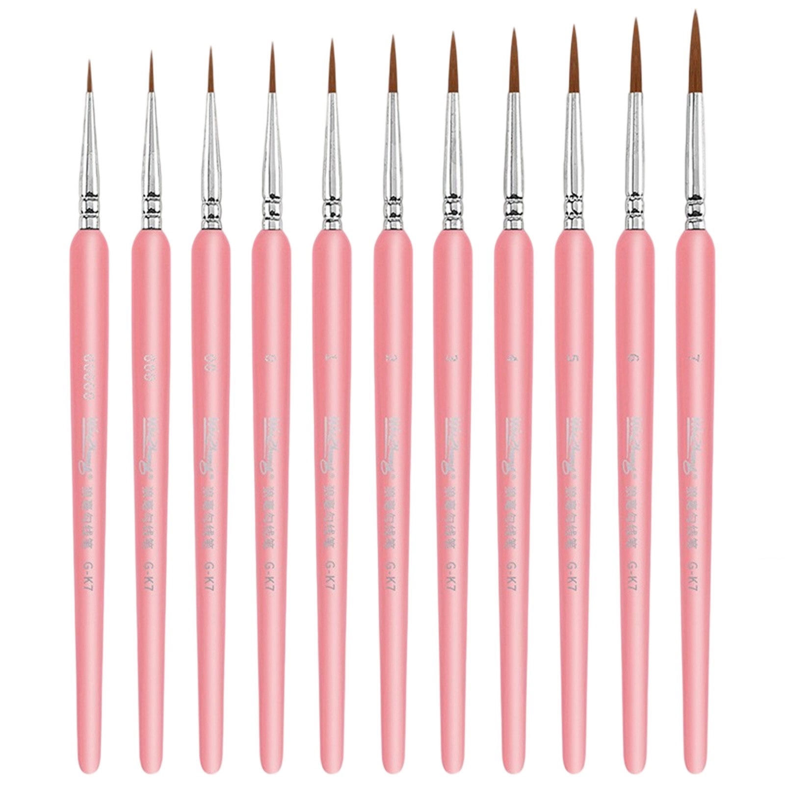 11Pcs Detail Paint Brush Set Miniature Brushes for Fine Detailing ...