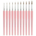 11Pcs Detail Paint Brush Set Miniature Brushes for Fine Detailing ...
