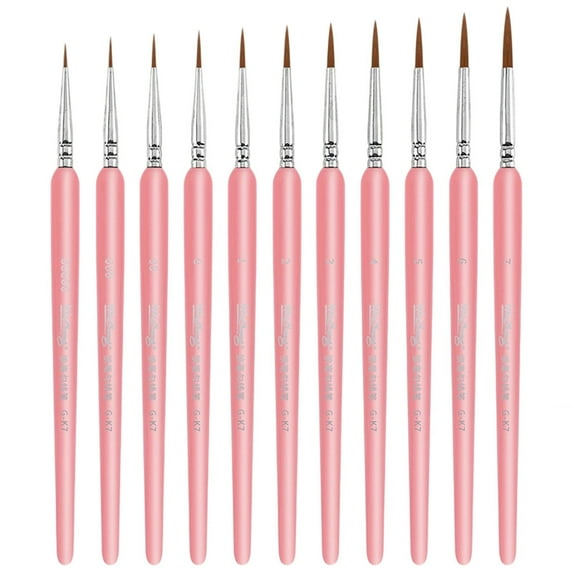 11Pcs Detail Paint Brush Set Miniature Brushes for Fine Detailing ...