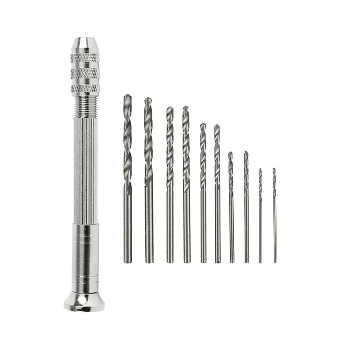11Pcs Hand Twist Drill Set 0.5-2.0mm Woodworking Hand Punch Tool ...