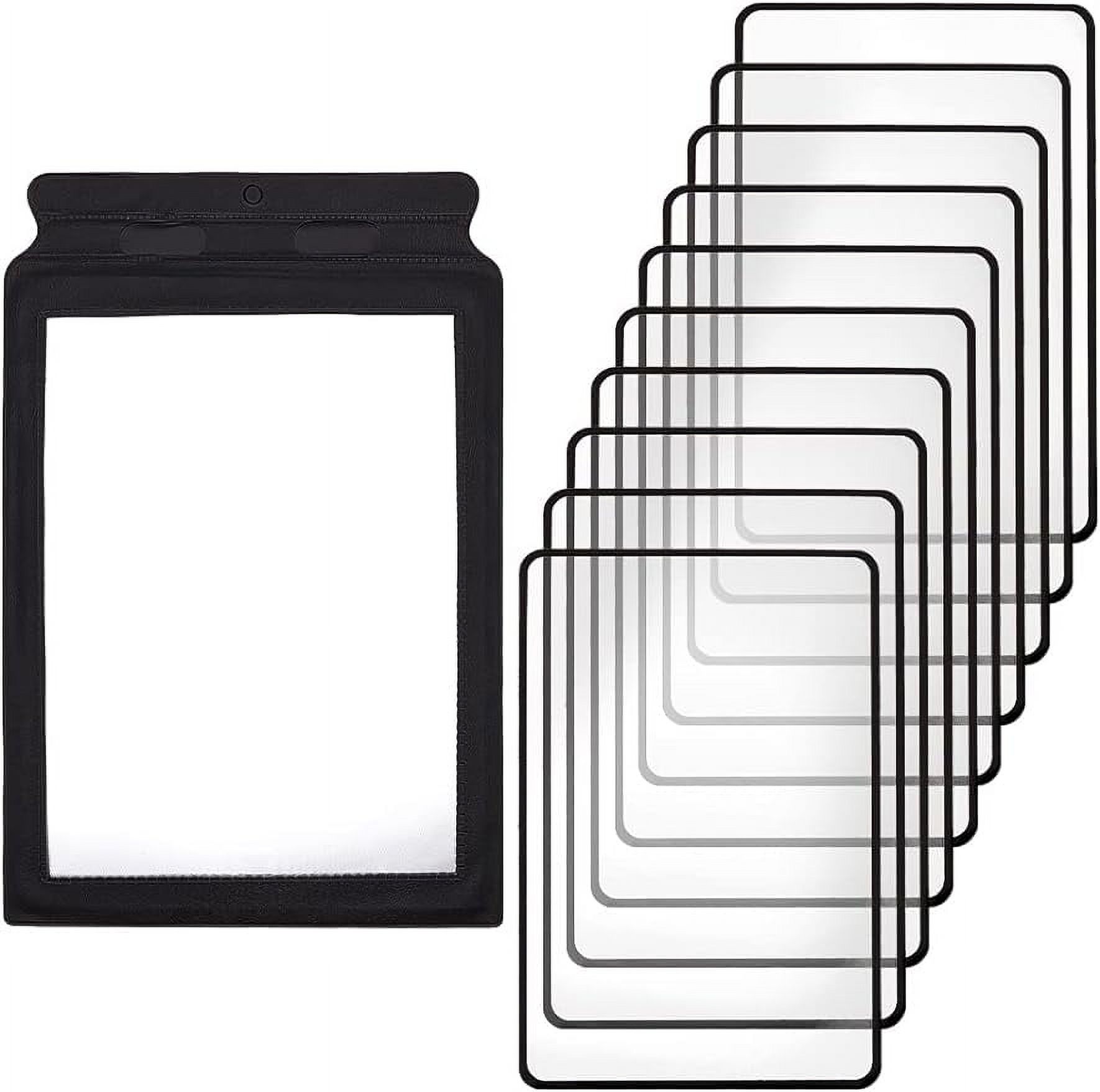 11Pcs Page Magnifying Sheet 3X Page Magnifier Fresnel Lens Full Page ...