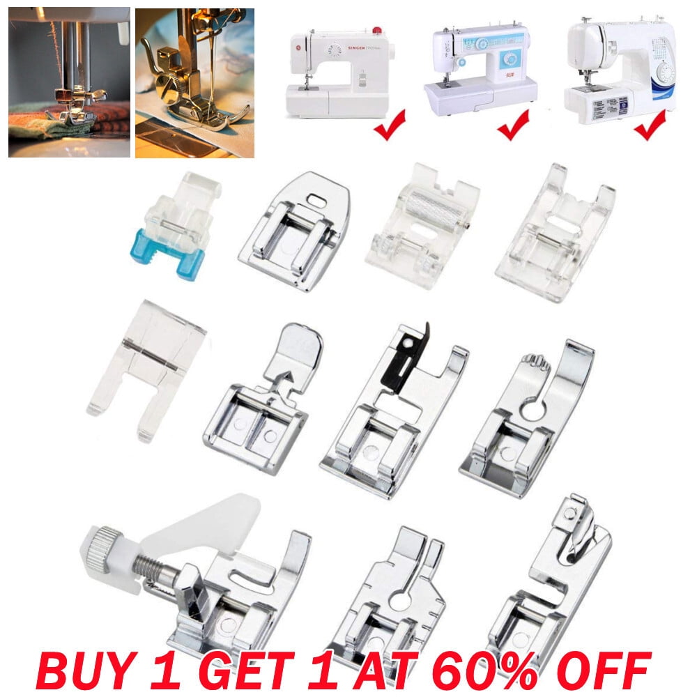 11Pcs Presser Feet, Sewing Machine Kit for Sewing Machine Brother ...