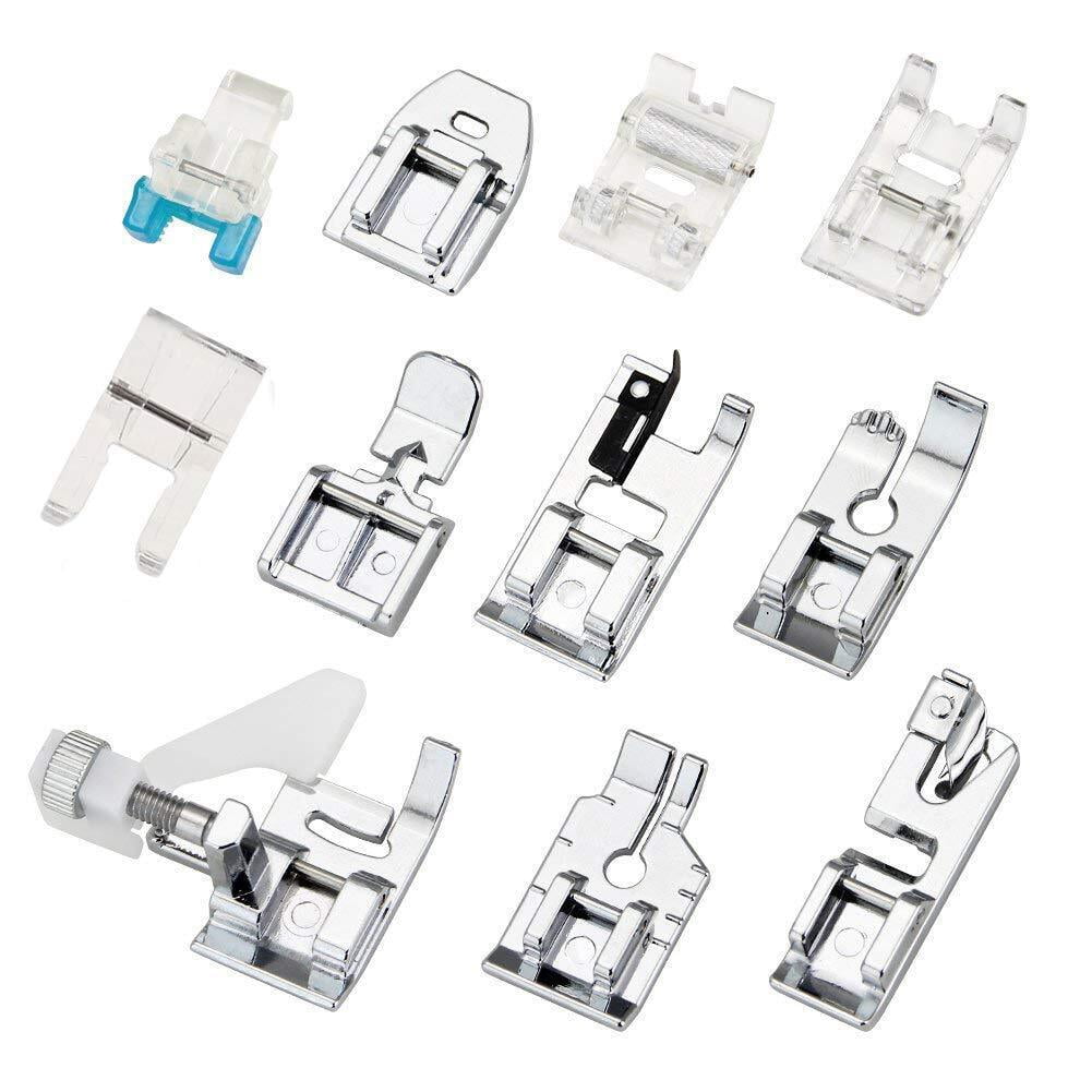 11Pcs Presser Foot Kit for Singer,Brother,Janome,Toyota Low Shank ...