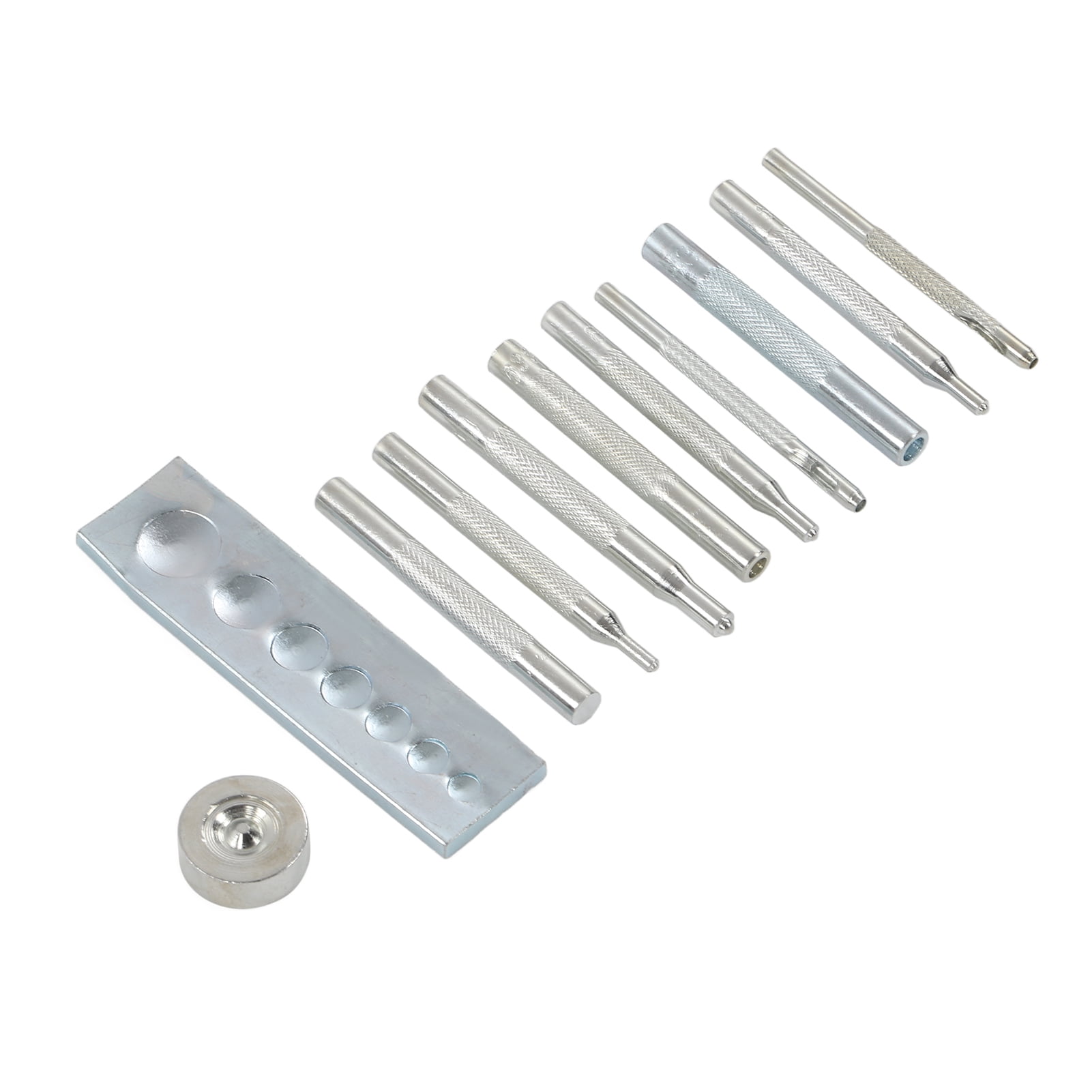 11Pcs Punch Hole Tool Kit Heavy Duty High Hardness Complete Tools DIY Leathercraft Tool Rivet ...