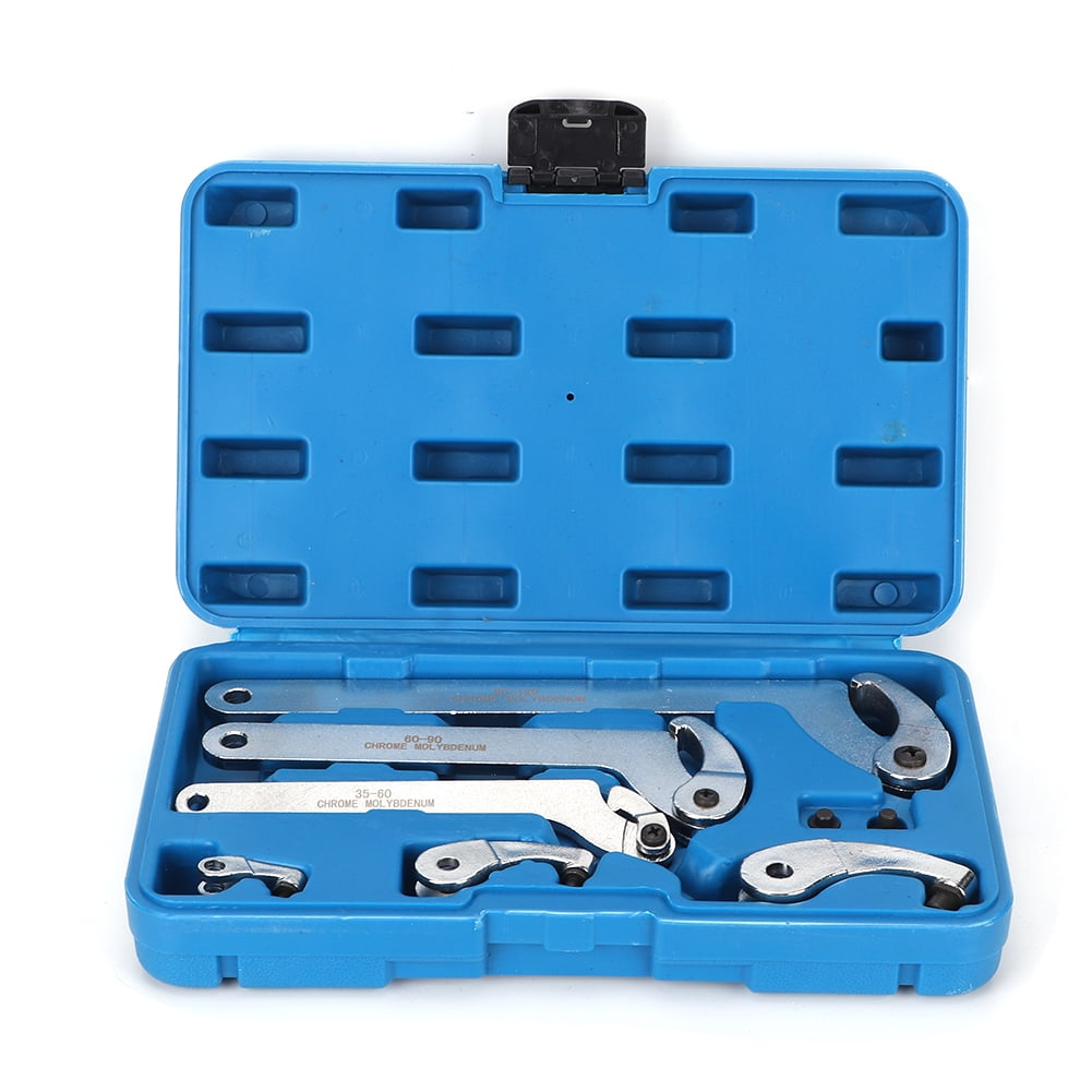 11Pcs/Set Adjustable Hook & Pin Wrench Spanner Tool Set for Slotted ...