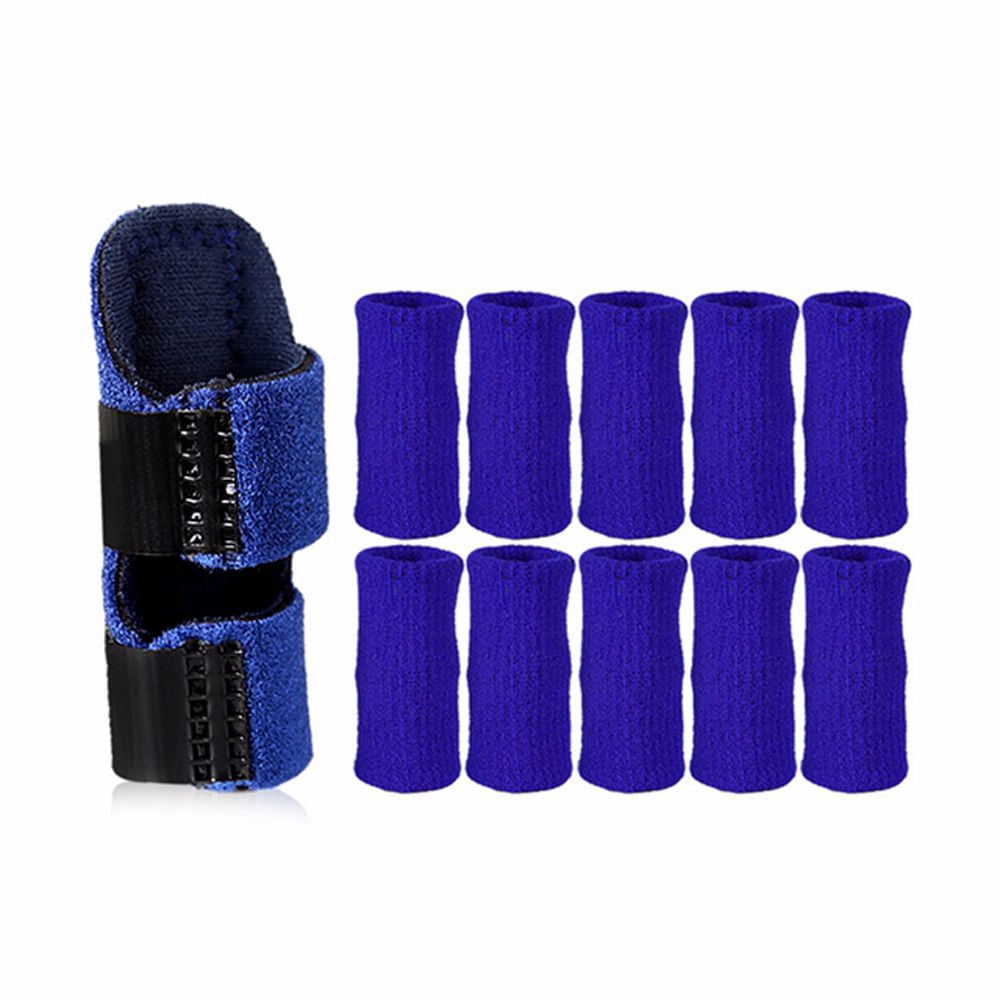 11Pcs/Set Pain Relief Aluminium Finger Splint Fracture Protection Brace ...