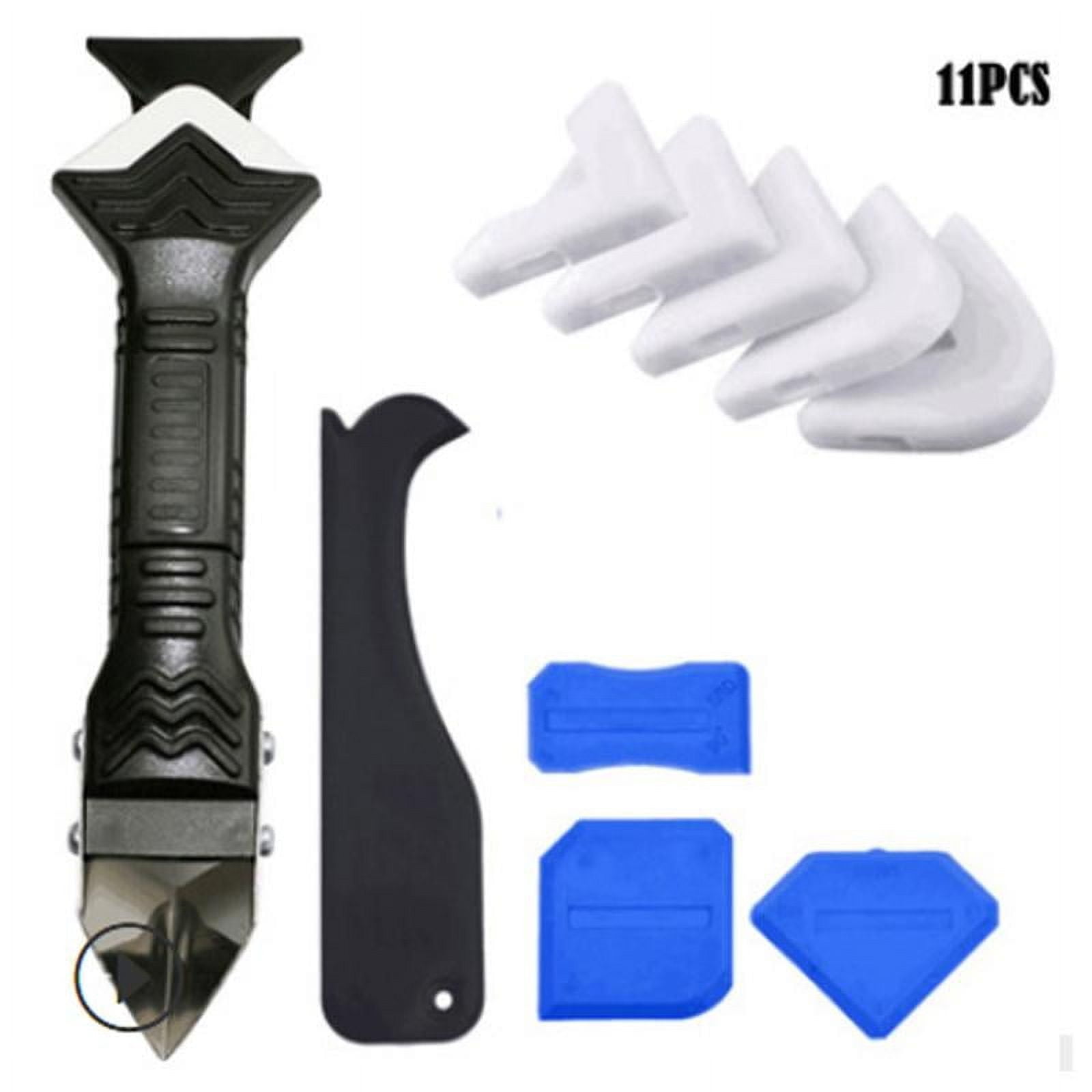 11Pcs Silicone Caulking Tools 3in1 Grout Removal Tool(Stainless ...