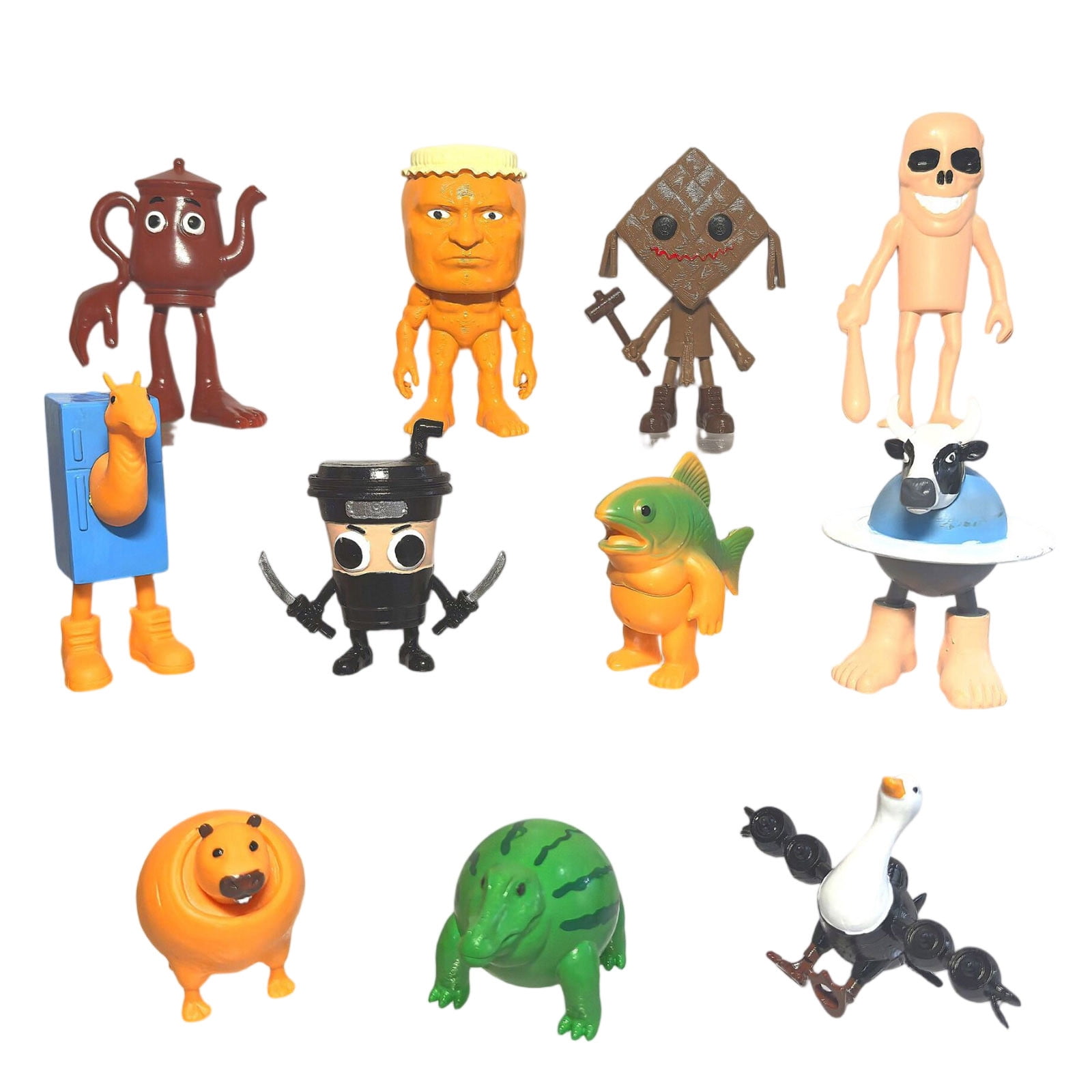 11Pcs Tralalero Tralala Toy Set KXAAXS Italian Brainrot Cappuccino ...