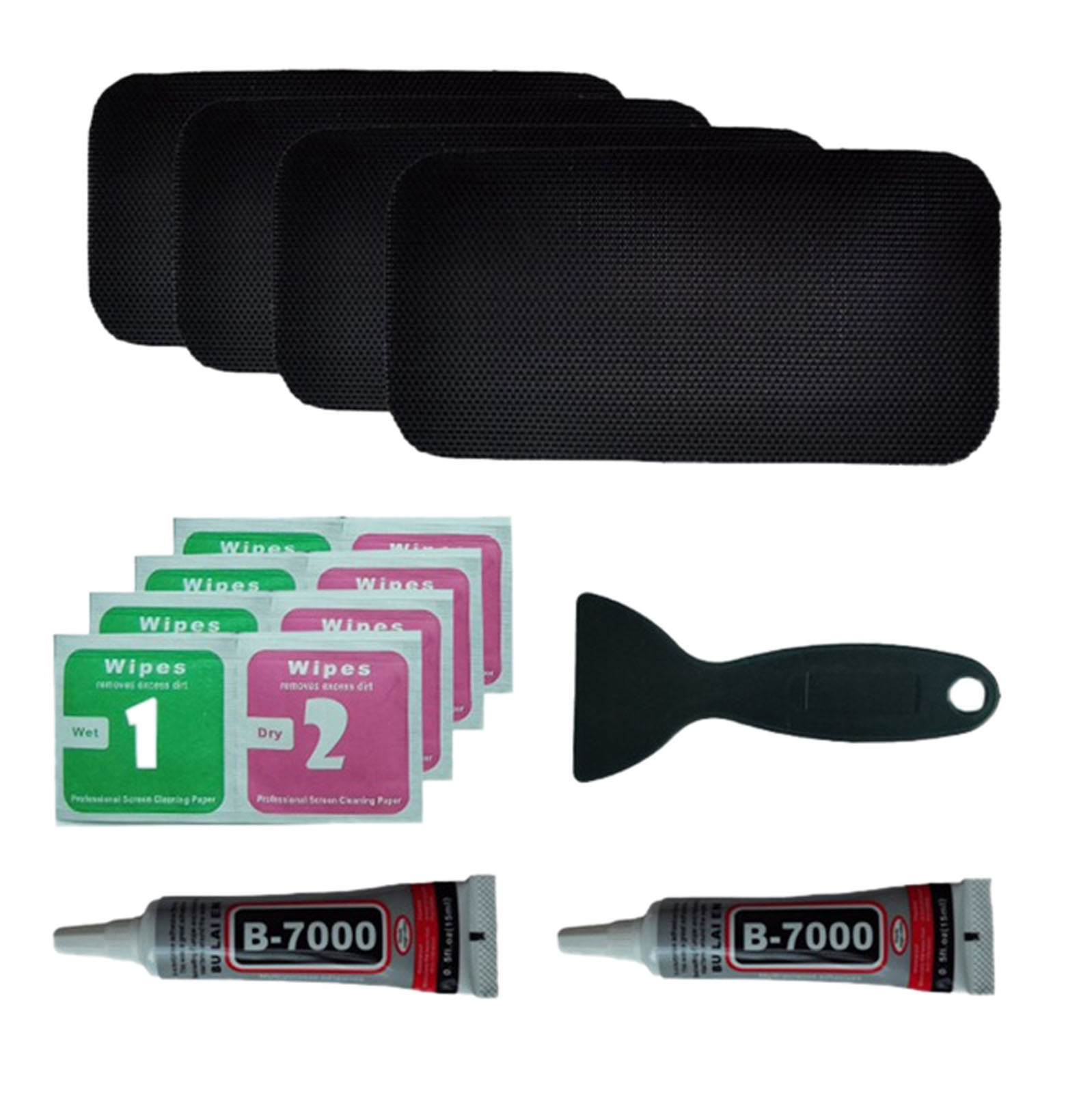 11Pcs Trampoline Patch Kit 4" X 8" Trimmable Trampoline Kit Rectangle Elastic Trampoline ...