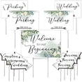 11Pcs Wedding Direction Arrow Signs, Welcome to Our Beginning Sign with ...