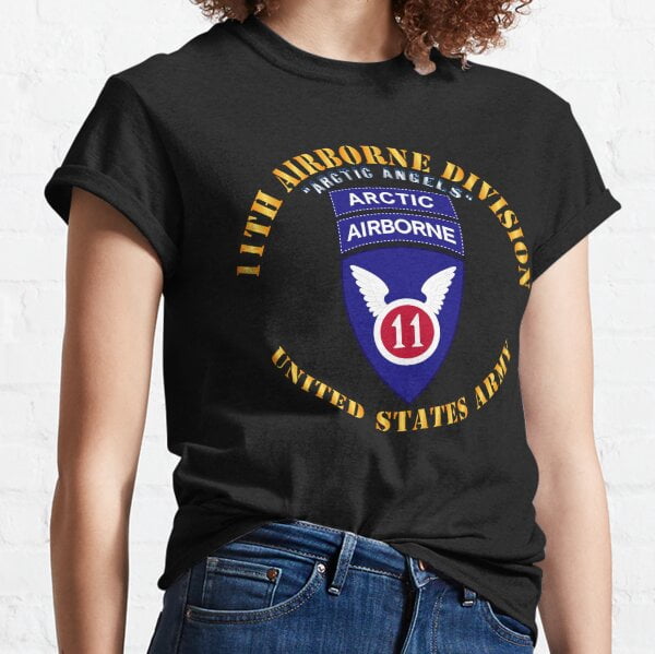 11Th Airborne Division Arctic Angels W Arctic Tab X 300 Classic T-shirt ...