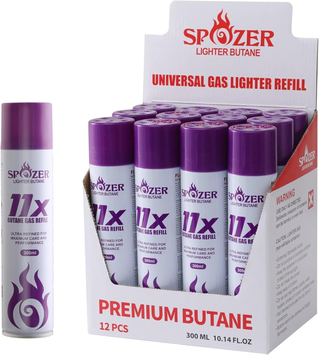11X Premium Butane Fuel, Universal 99.99% Ultra Pure Butane Gas for ...