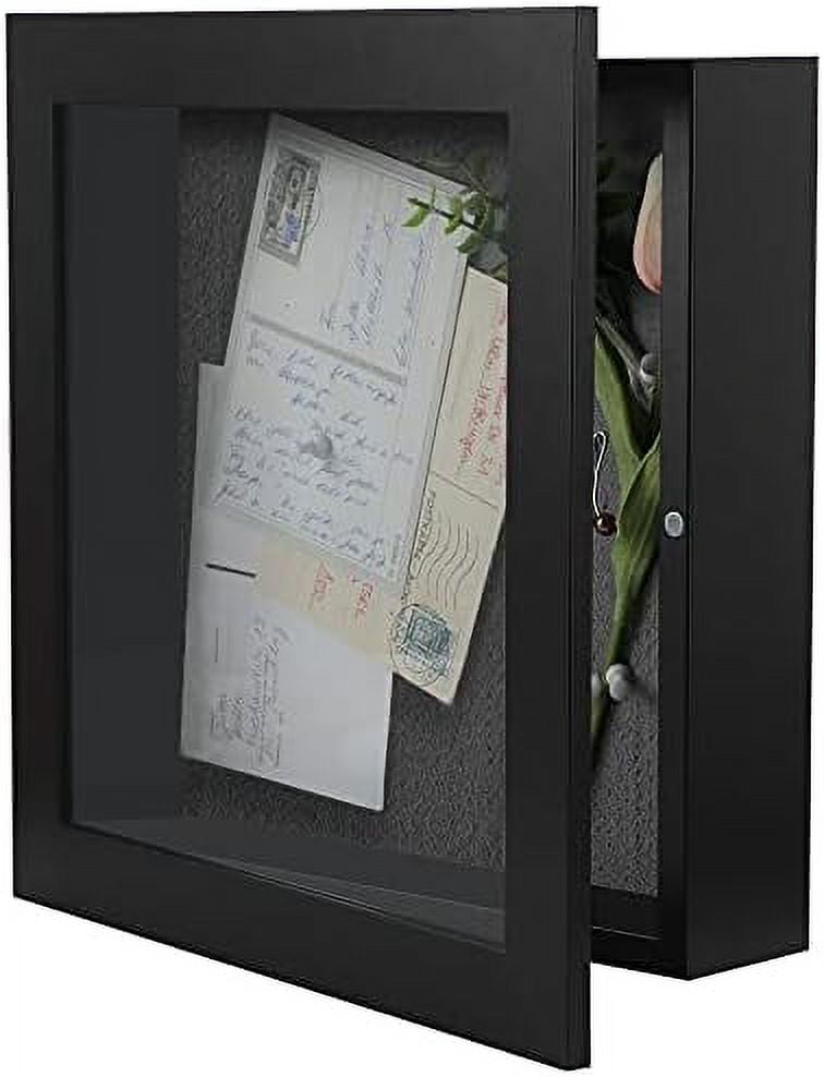 , 11X11 Box Frame, Display Box For Art, Memorabilia, Medals, Wedding Memories, Plane Tickets ...