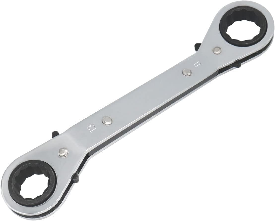 11X13 mm Reversible Universal Ratcheting Wrench,Metric Double Offset ...