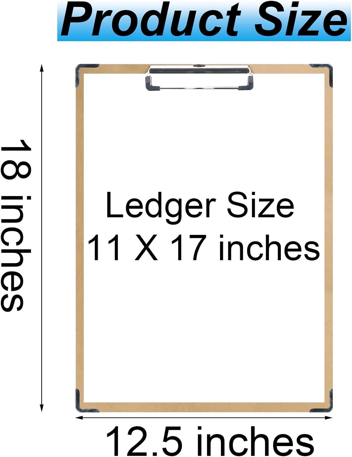 11X17 Clipboard Vertiacal With Hardware Corner Guard Extra Large ...