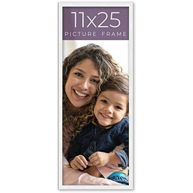 11X25 Frame White Real Wood Picture Frame Width 0.75 Inches | Interior ...