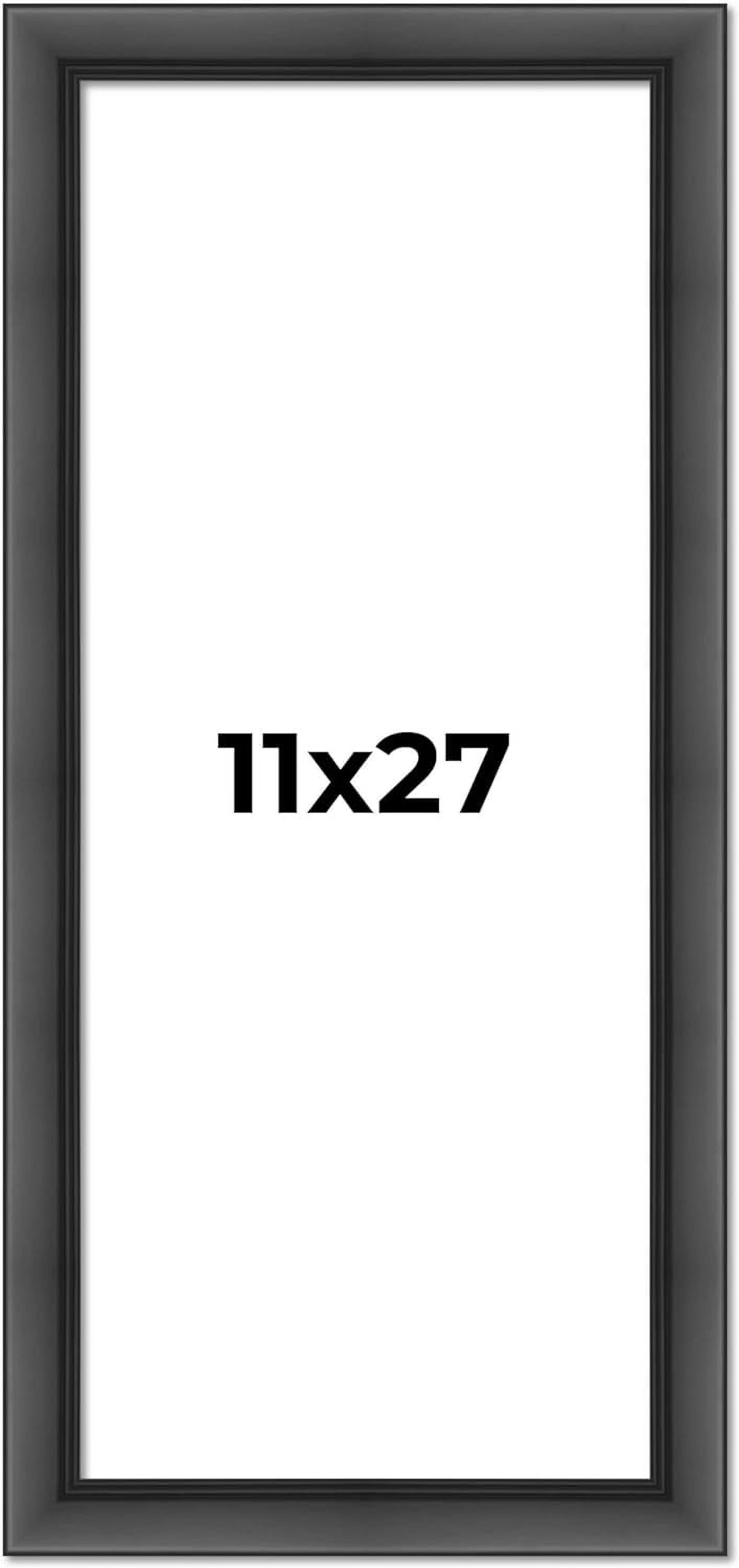 11X27 Frame Black Picture Frame - Complete Modern Photo Frame Includes ...