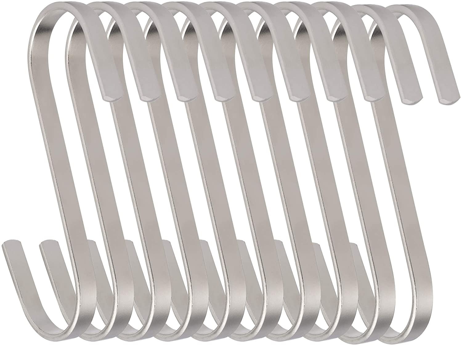 11cm S-Hooks Large Flat S-Hooks Stainless Steel Hanging Hook for ...